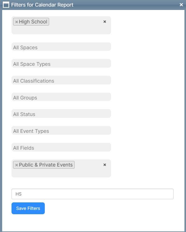 Saving your Calendar Viewing Preferences – ML Schedules