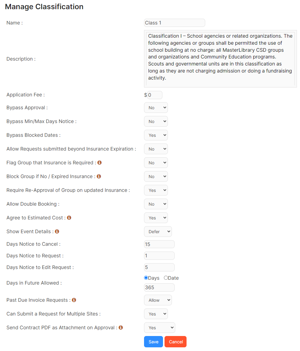 Classifications Overview – ML Schedules