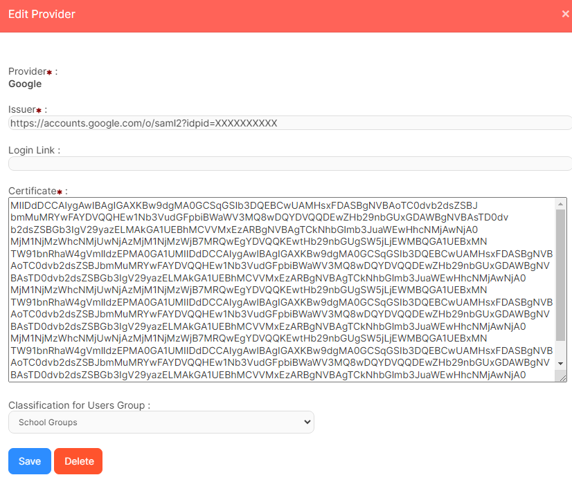 ML Schedules SAML Integration (Google) – ML Schedules ML Schedules SAML Integration (Google) – ML Schedules